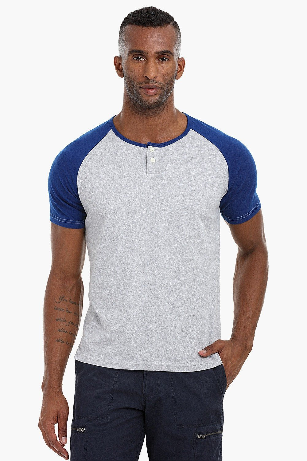 Buy Online Longline Navy Lightweight T-Shirt for Men Online at Zobello