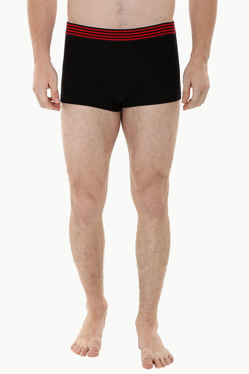 Buy Online Side Fly Knit Black Boxer Trunks for Men Online in India at ...